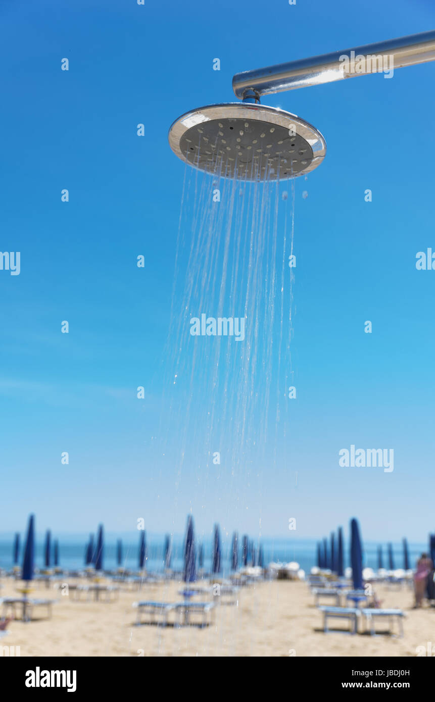 Fresh water shower at a beach hi-res stock photography and images - Alamy