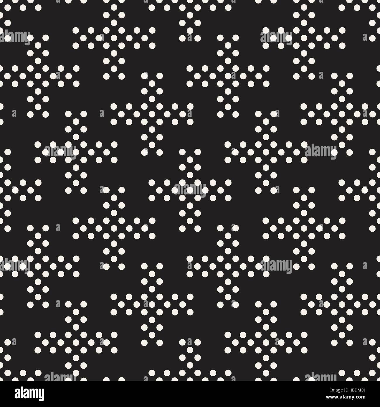 Seamless black and white cross shape lattice pattern. Abstract ...