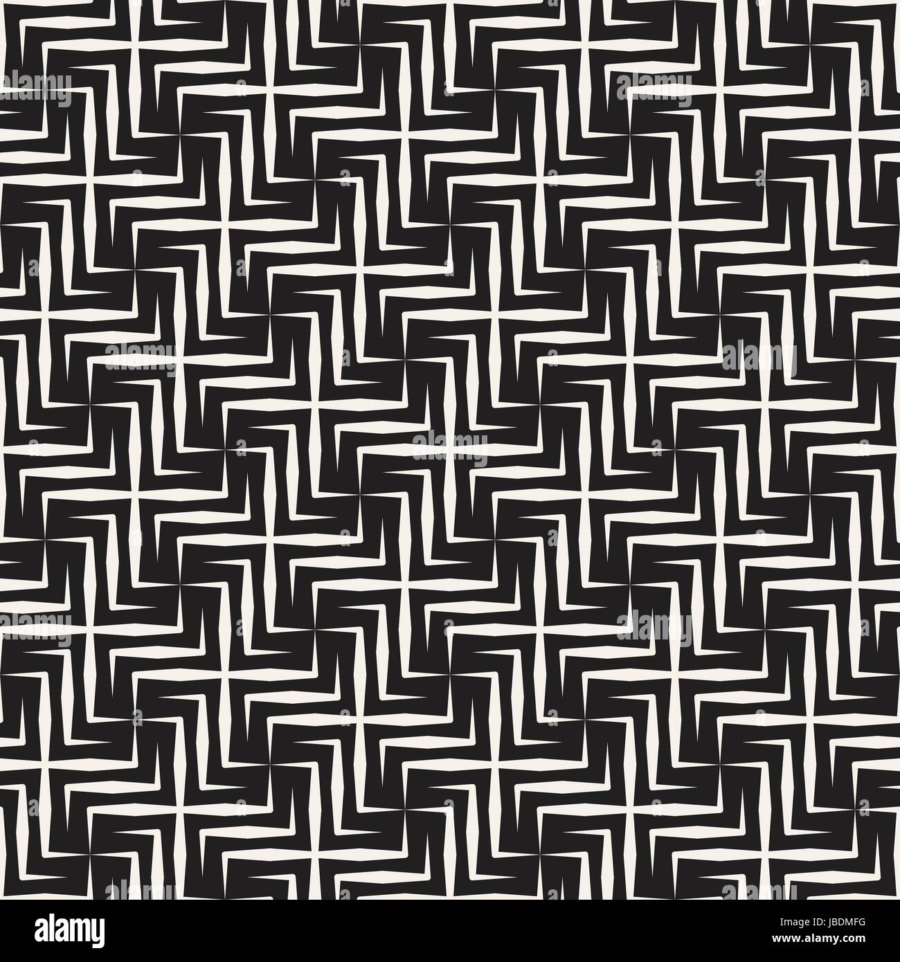 Vector seamless cross tiling pattern. Modern stylish geometric lattice ...