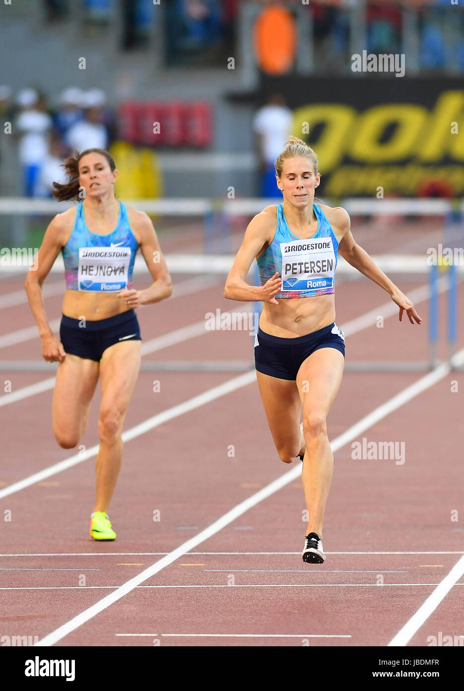 Action from the Womens 400m Hurdles at the Golden Gala,IAAF Diamond ...