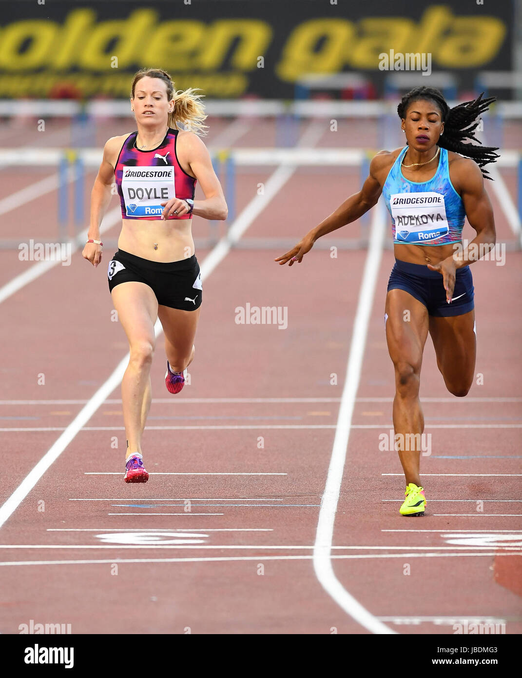 Action from the Womens 400m Hurdles at the Golden Gala,IAAF Diamond ...