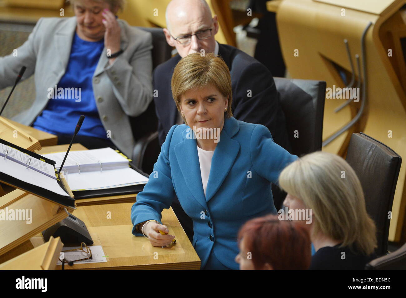 Scottish Politicians attend the weekly First Minister’s Questions in ...