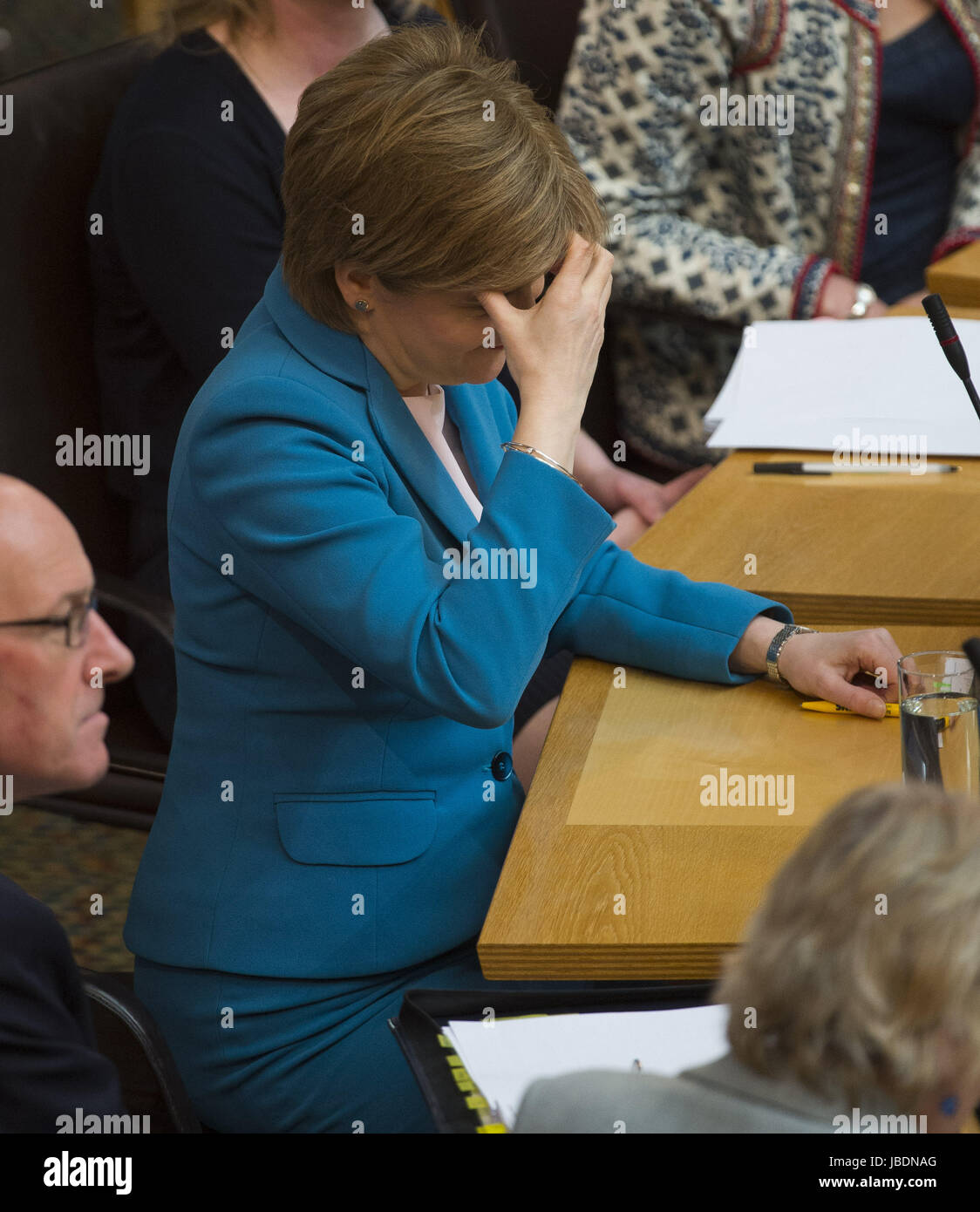 Scottish Politicians attend the weekly First Ministers Questions in ...
