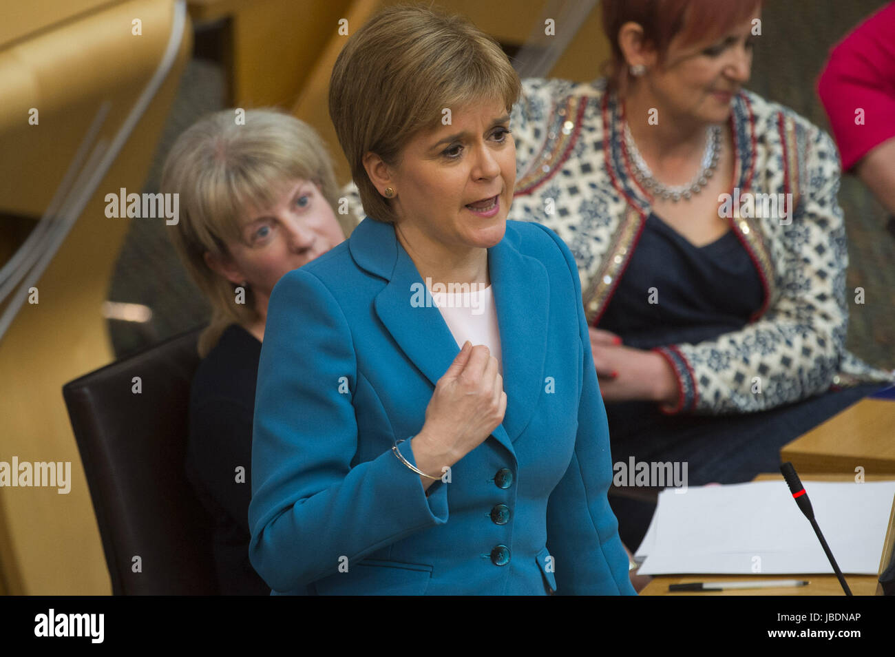 Scottish Politicians attend the weekly First Ministers Questions in ...
