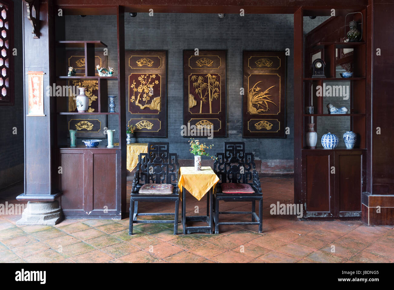 Chinese traditional interior architecture Stock Photo - Alamy