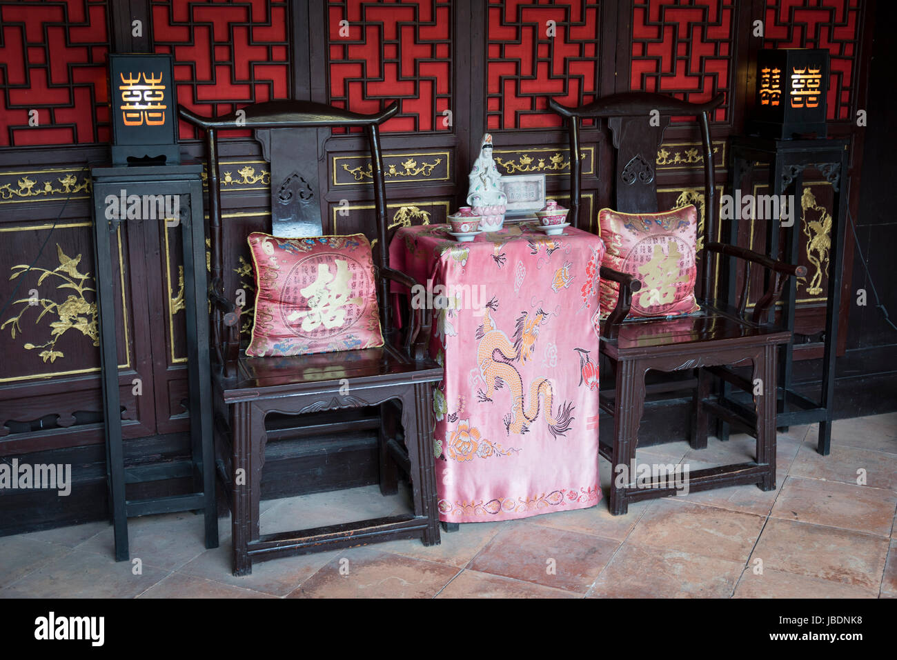 The traditional Chinese style furniture Stock Photo - Alamy
