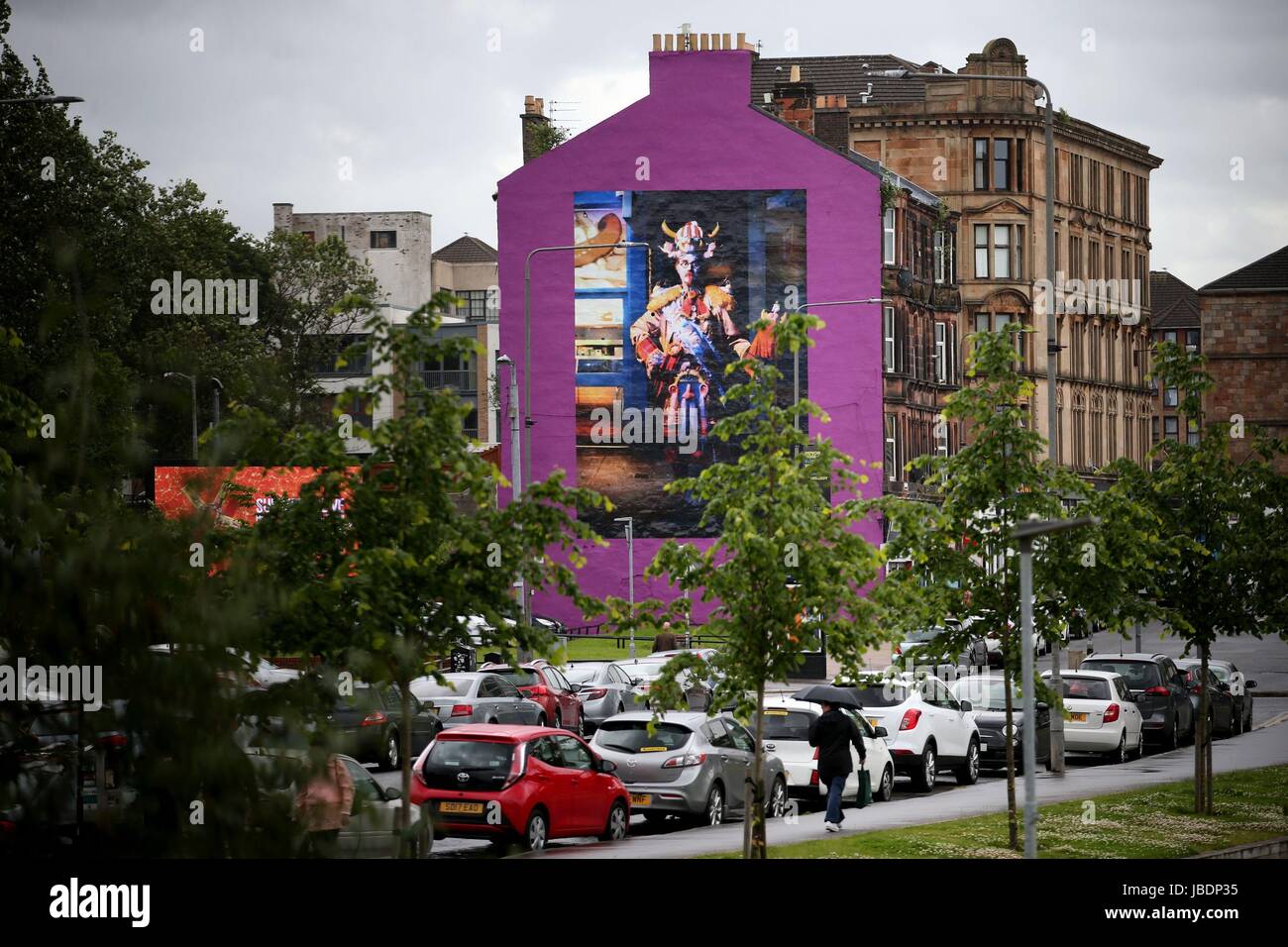 A portrait of Billy Connolly, by artist Rachel Maclean, one of three ...
