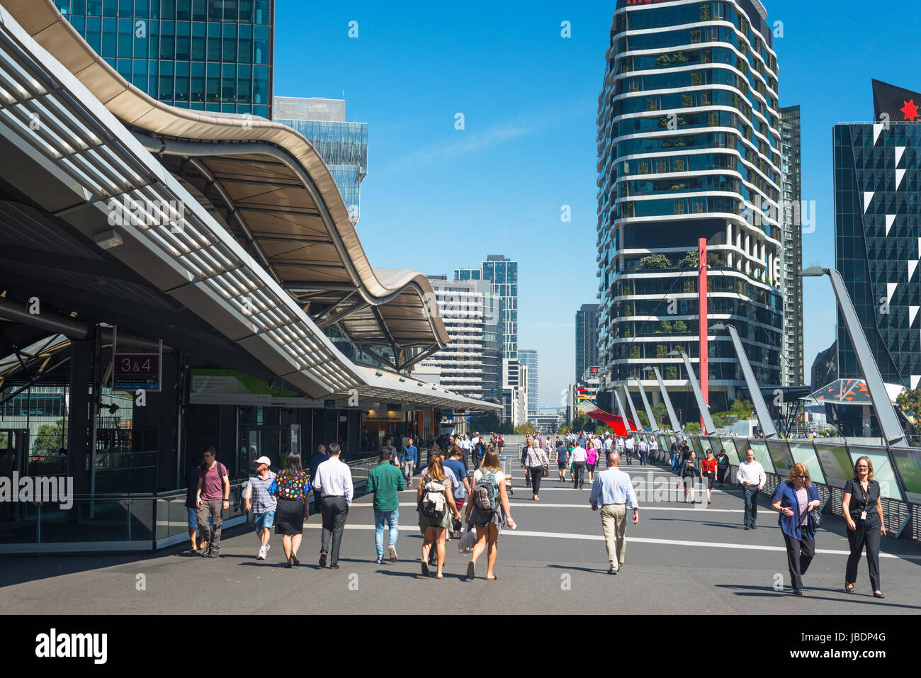 Southern Cross railway station, Melbourne, Victoria, Australia Stock ...