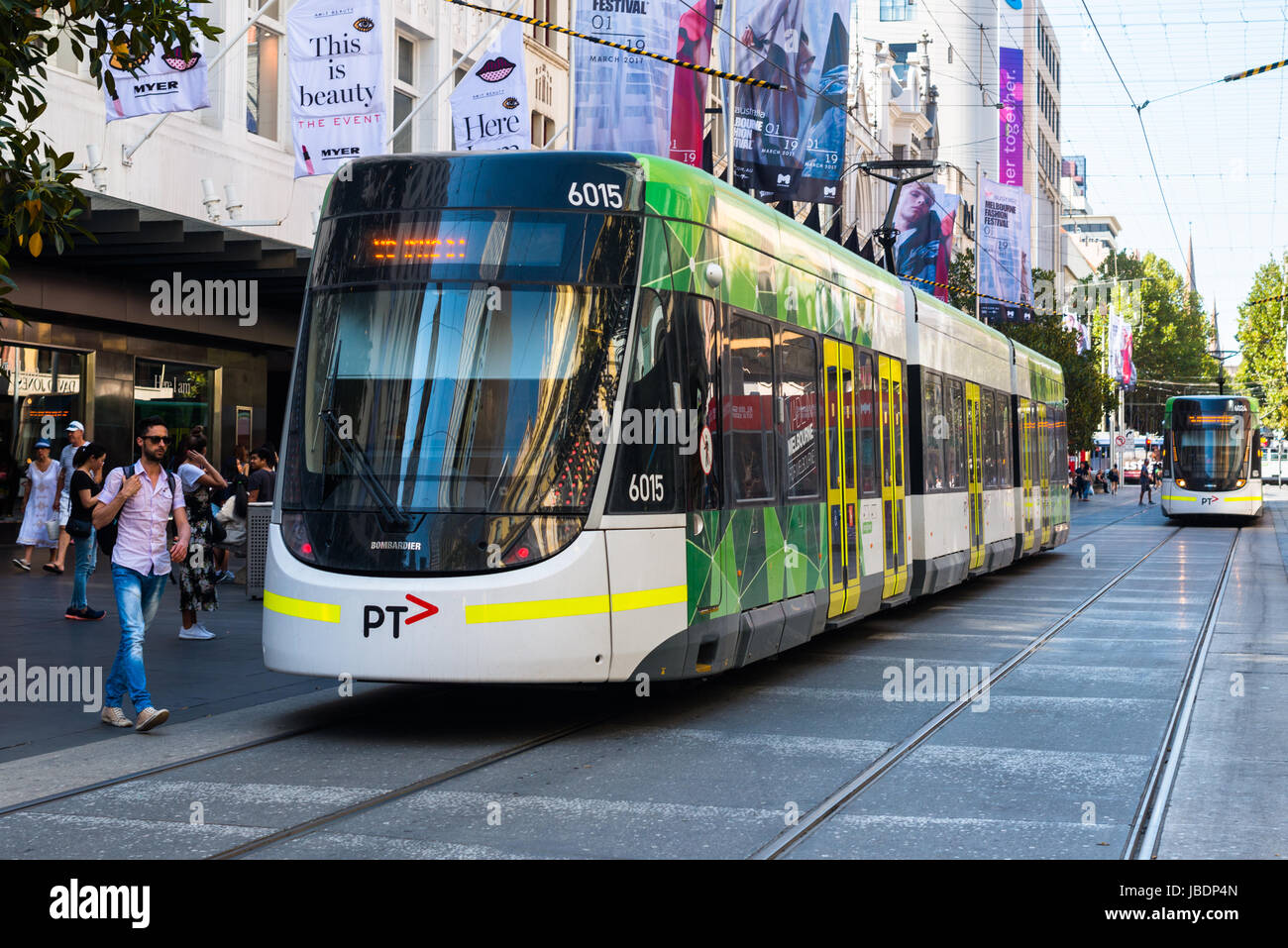 Melbourne trams hi-res stock photography and images - Alamy
