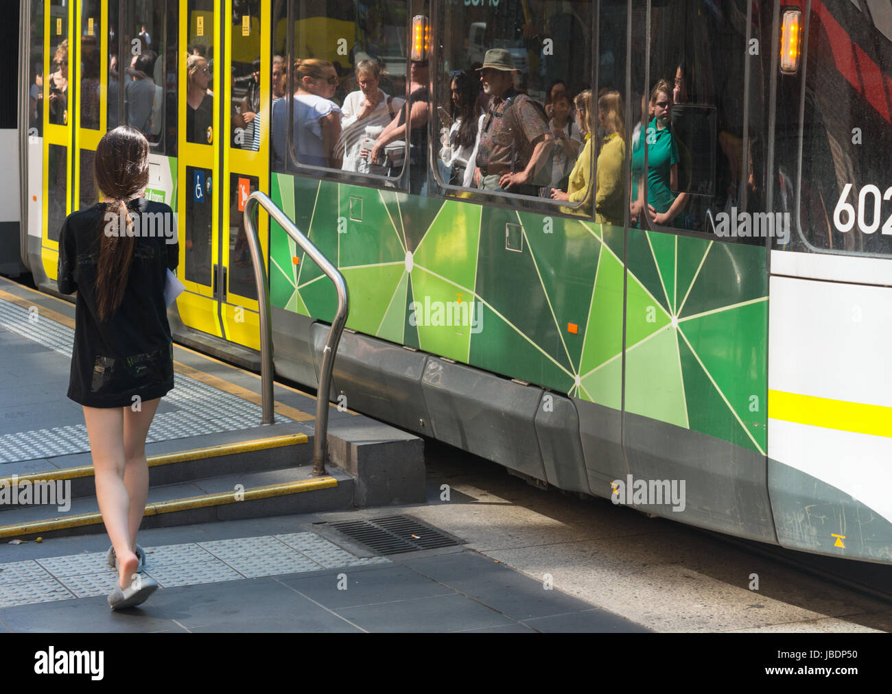 New E Class Trams in Melbourne, Australia Stock Photo - Alamy