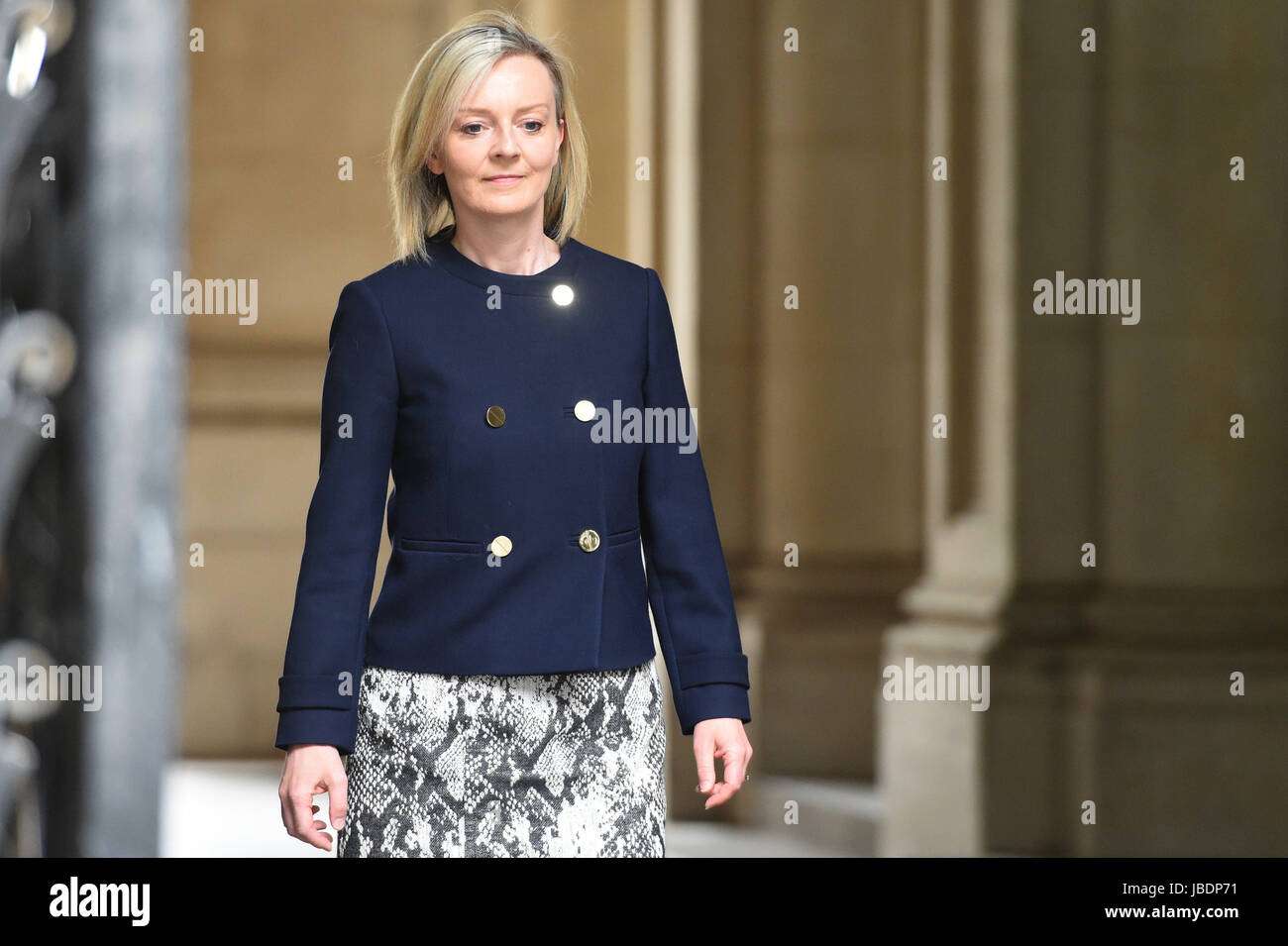 Justice Secretary Liz Truss arrives at Downing Street in London Stock ...