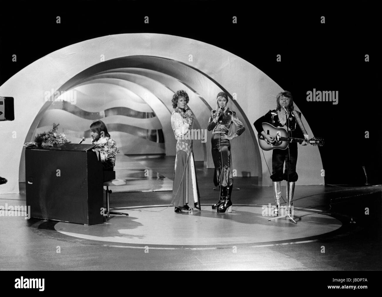 ABBA wins the Swedish selection for Eurovision song contest in Brighton ...