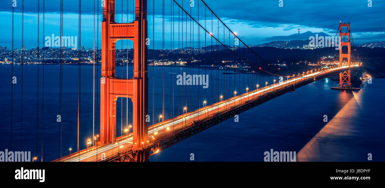 Famous Golden Gate Bridge, San Francisco, California, USA Stock Photo ...