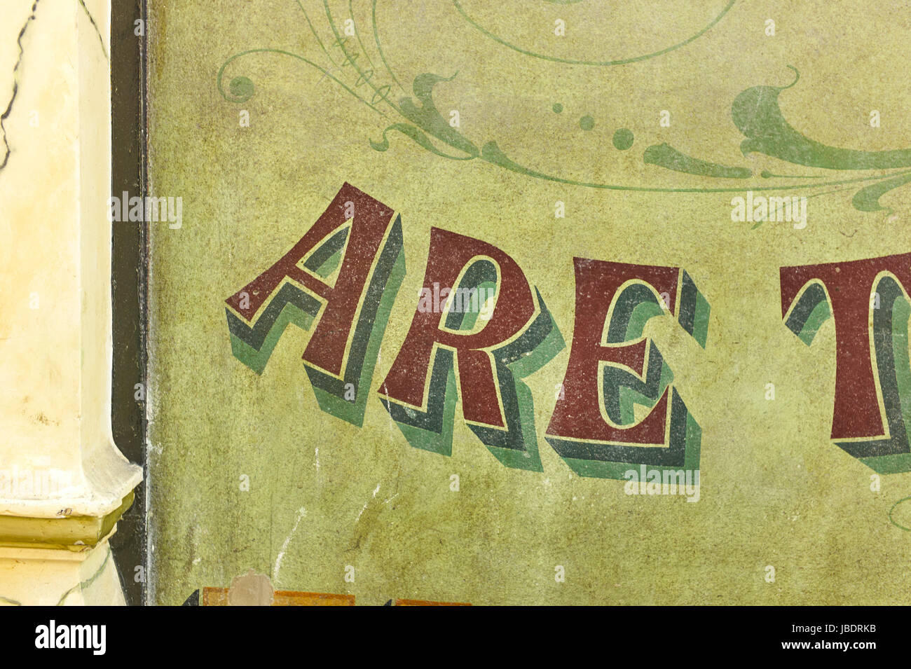 Victorian signage in Hull Stock Photo - Alamy