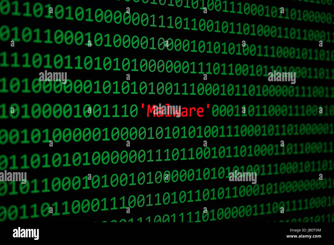 Red Malware and Binary code, Concept Security Malware and RansomWare ...