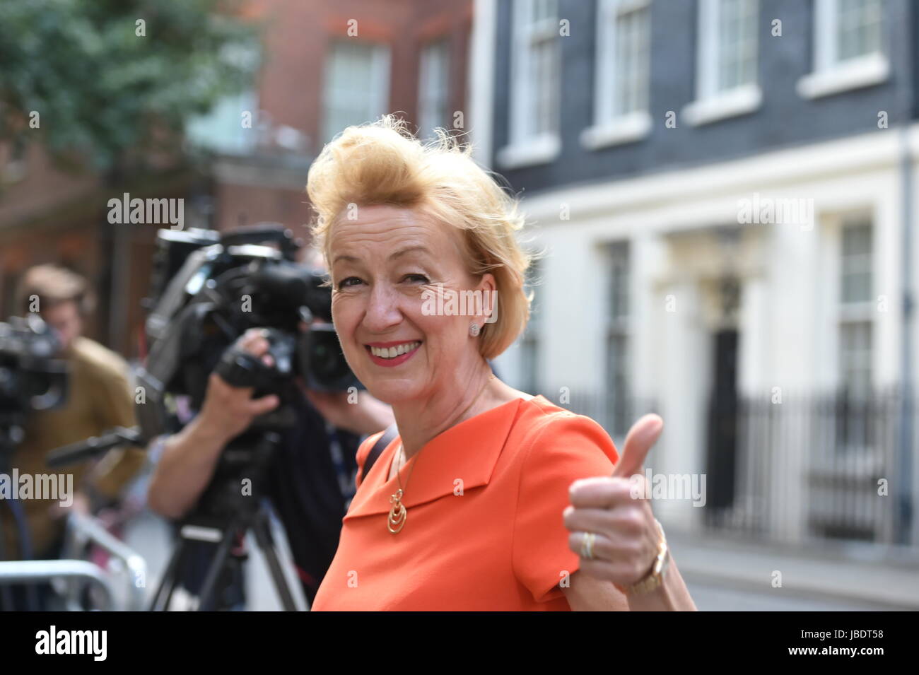 Andrea Leadsom, who has been appointed Leader of the Commons, leaves 10 ...