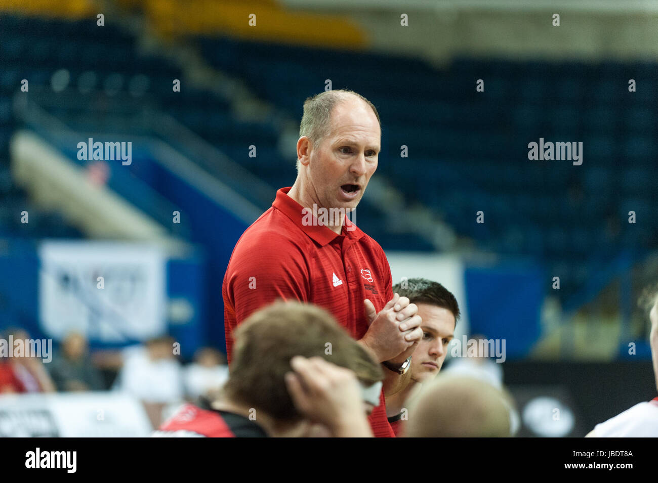 June 09, 2017 - Toronto, Ontario, Canada – Head coach of Canadian team ...
