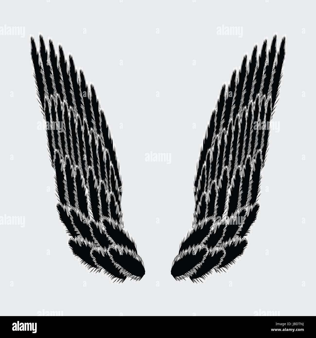 colorful illustration with wings for your design Stock Photo - Alamy