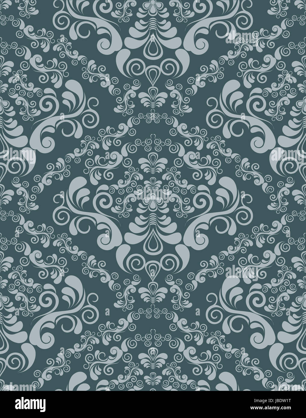 Vector decorative royal seamless floral ornament Stock Photo - Alamy