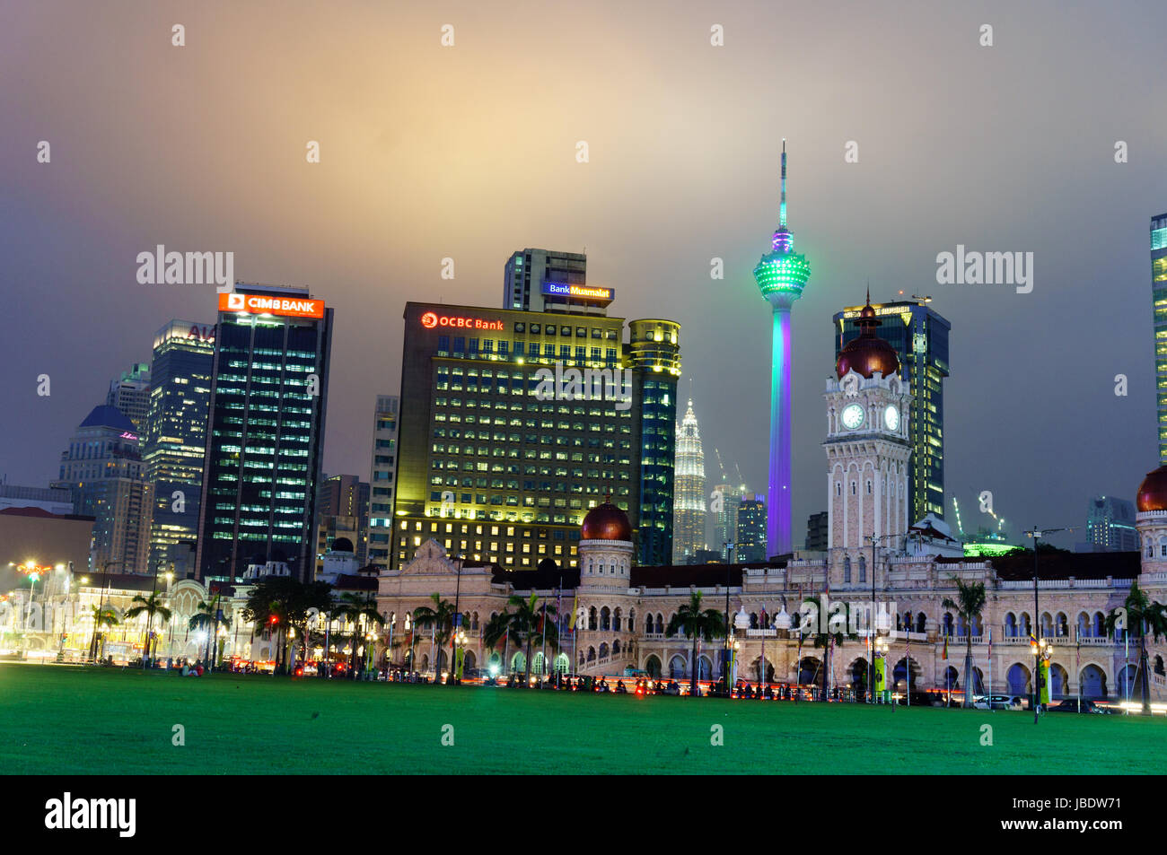 Independence square, Merdeka dataran, is a popular tourist destination ...