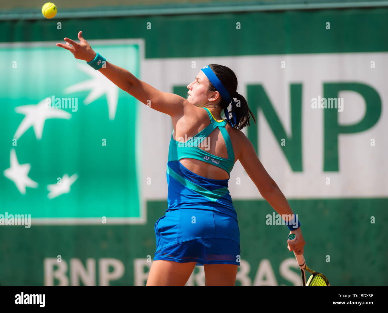PARIS, FRANCE - JUNE 1 : Anastasija Sevastova at the 2017 Roland Garros ...