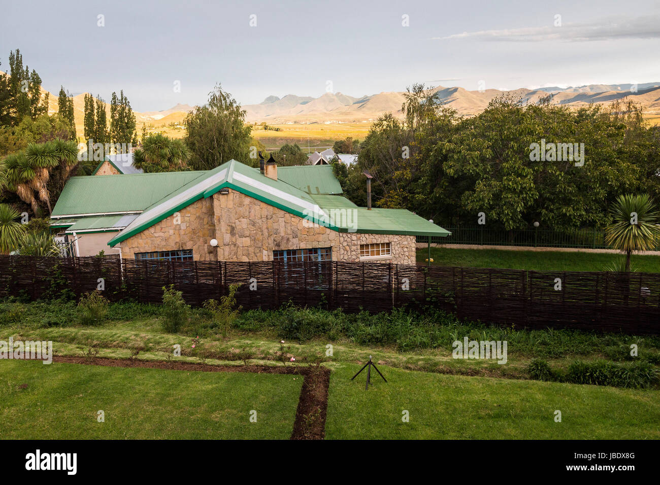 Landscape view in the village of Clarens, South Africa Stock Photo - Alamy
