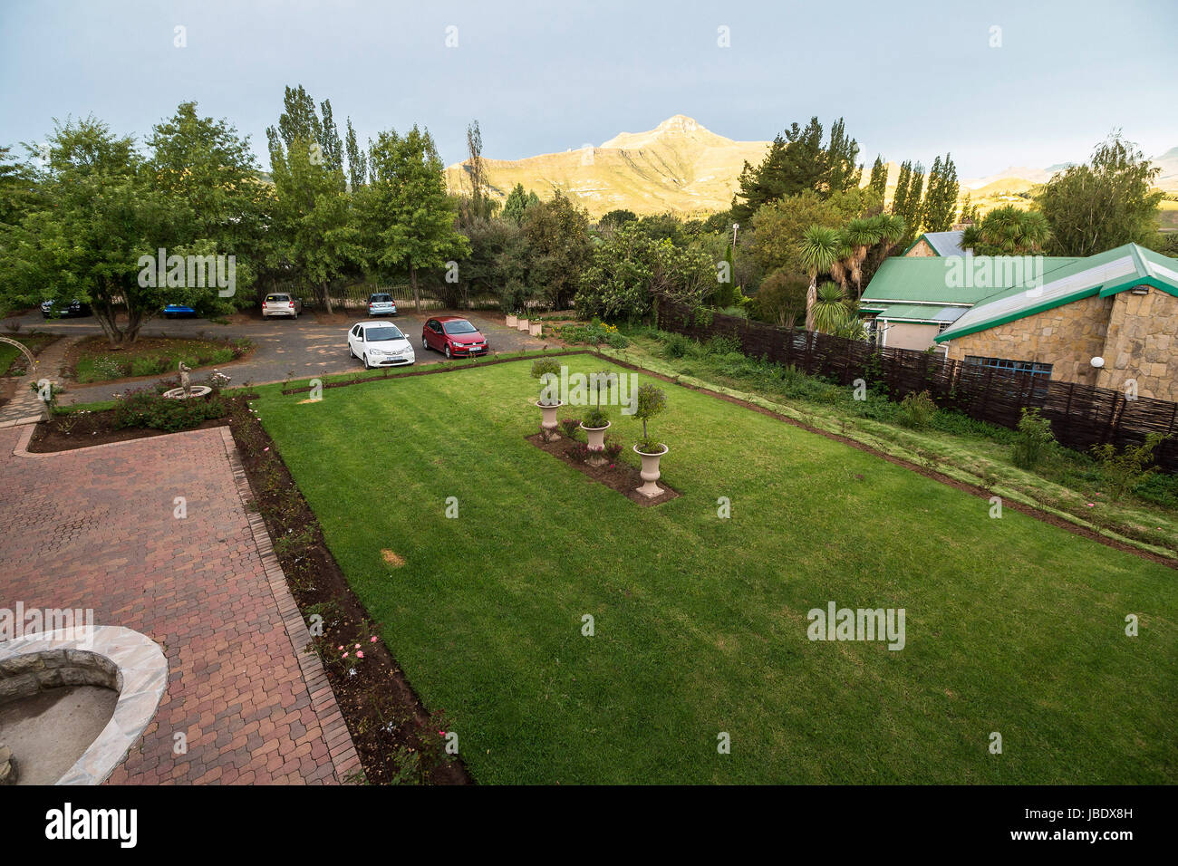 Landscape view in the village of Clarens, South Africa Stock Photo - Alamy