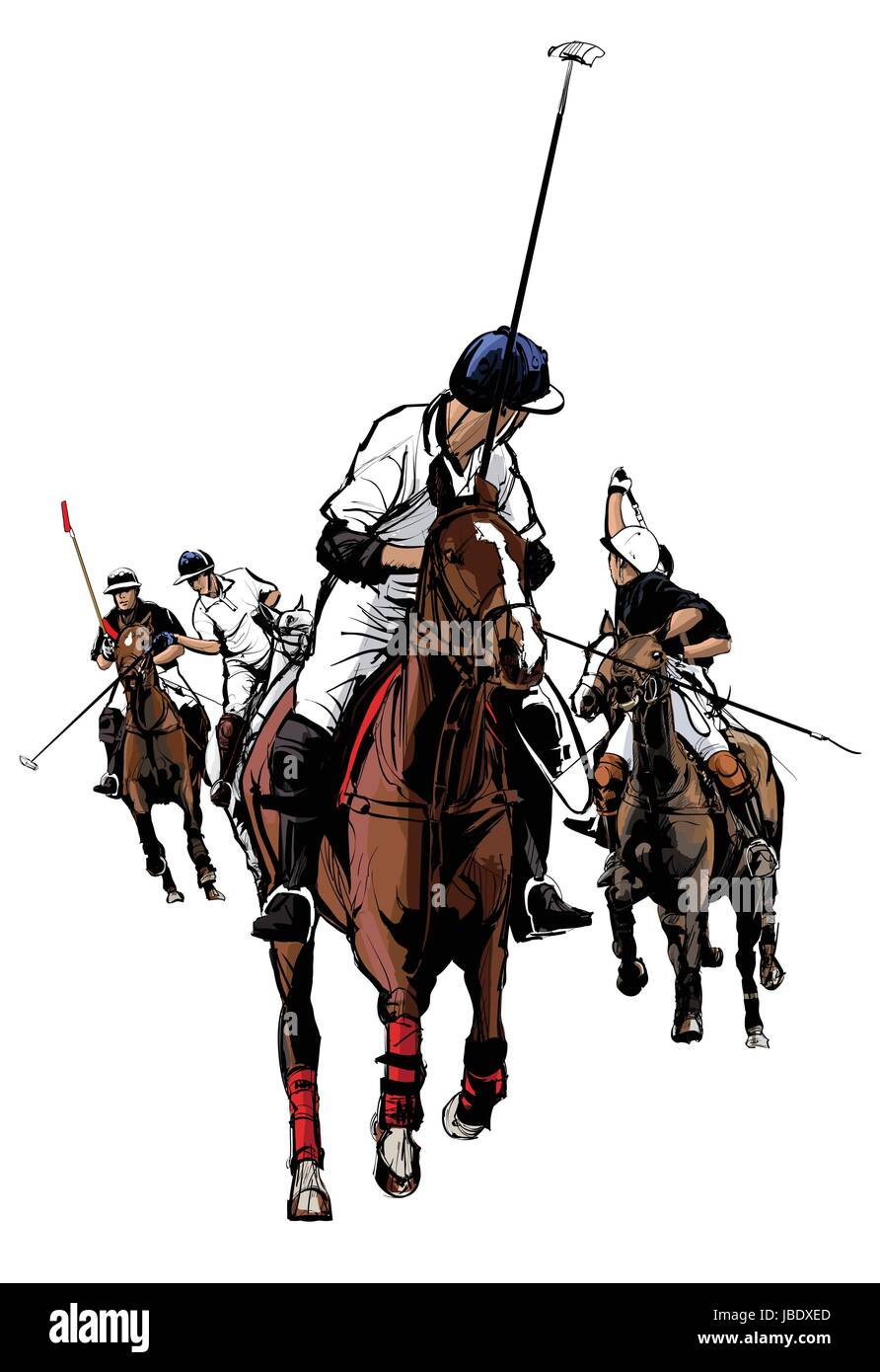 Polo game Stock Vector Images - Alamy