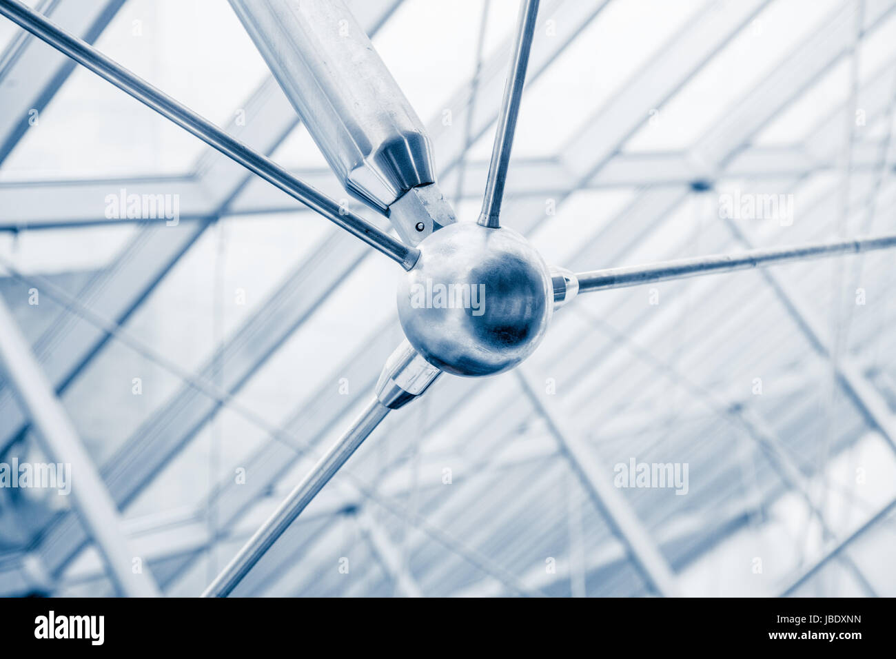 Modern Architectural Skylight Structure Details from Indoor a Building ...
