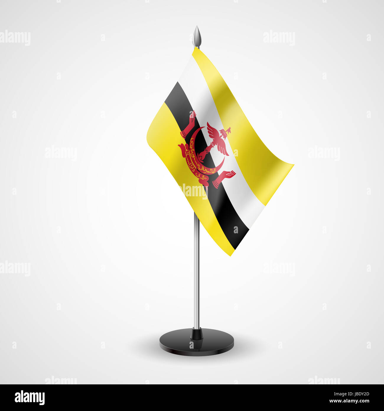 State table flag of Brunei. National symbol Stock Photo - Alamy