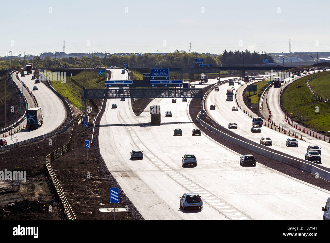 M73 motorway hi-res stock photography and images - Alamy
