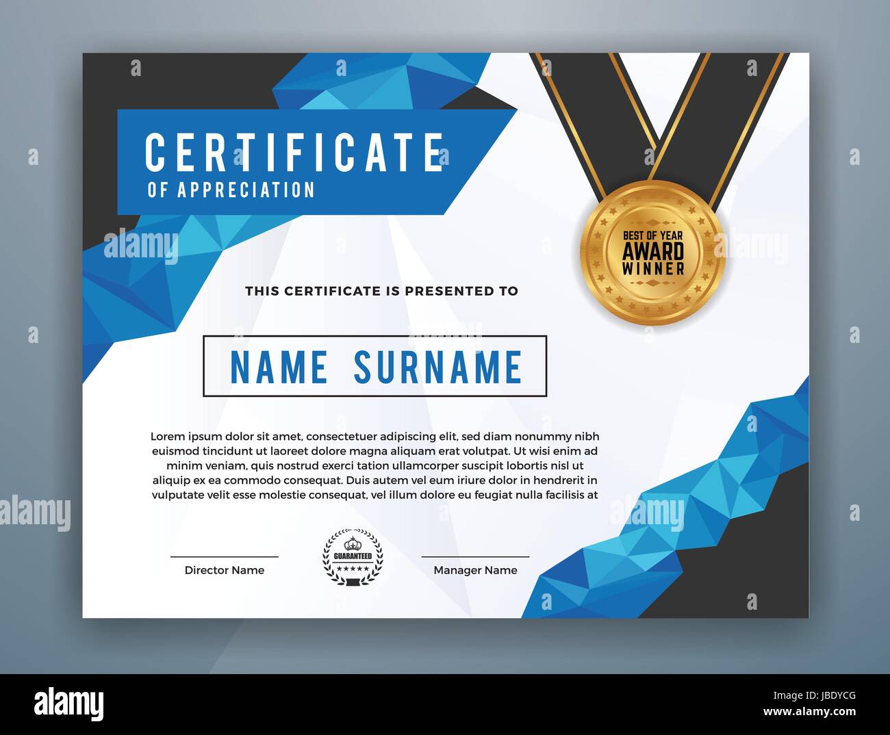 Multipurpose Modern Professional Certificate Template Design for Print ...