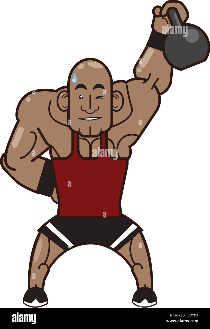 Body building and gym cartoon Stock Vector Image & Art - Alamy