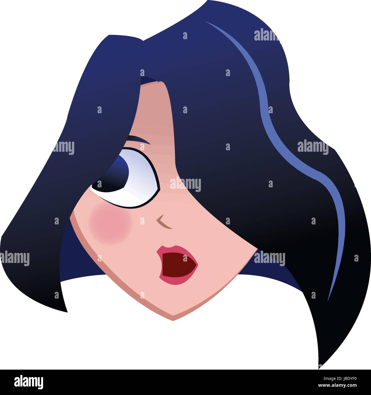 Woman face cartoon Stock Vector Image & Art - Alamy