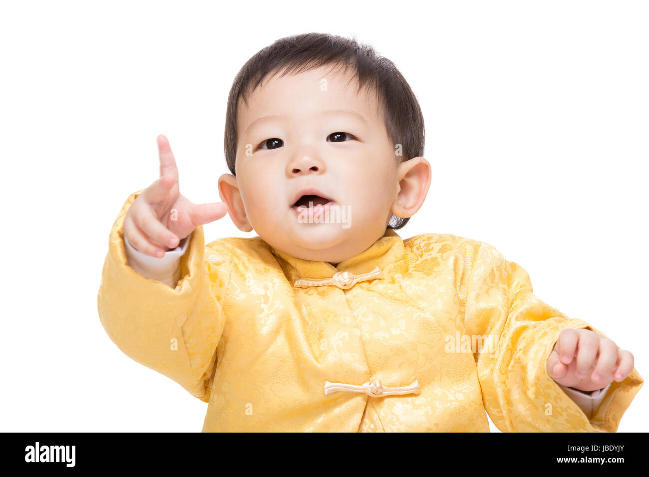 chinese baby boy pointing front Stock Photo - Alamy
