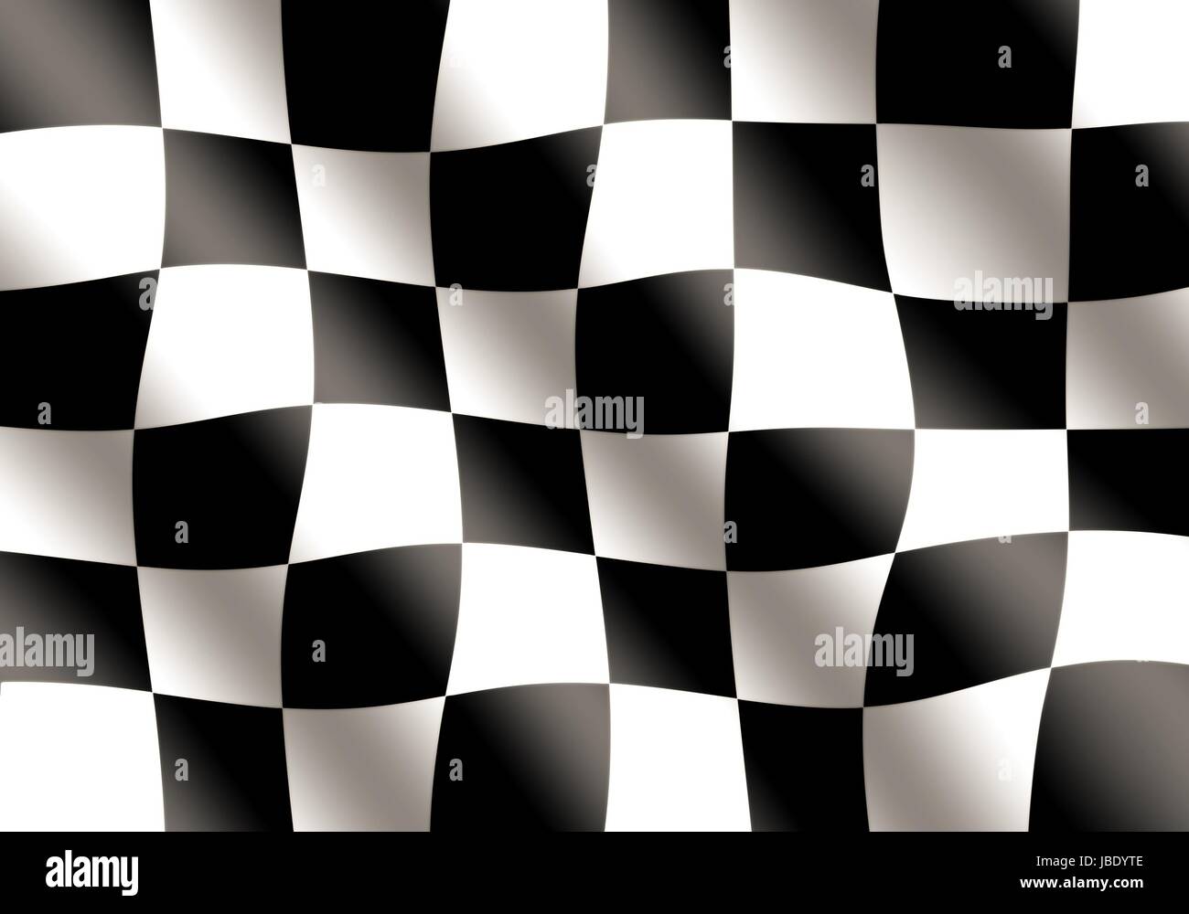 Black and White Racing Flag Waving Stock Photo - Alamy