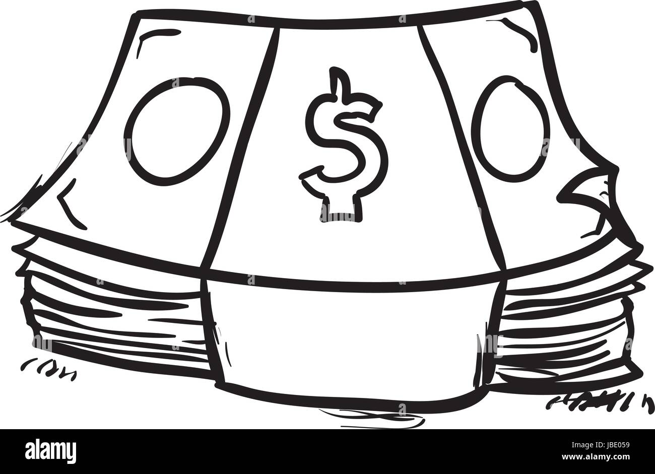 How To Draw A Stack Of Money