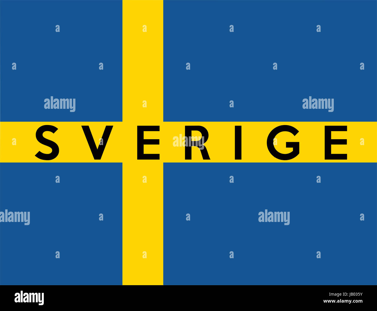 very big size illustration country flag of Sweden Stock Photo - Alamy