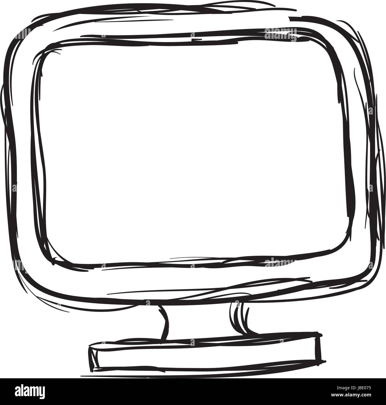 TV doodle draw Stock Vector Image & Art - Alamy