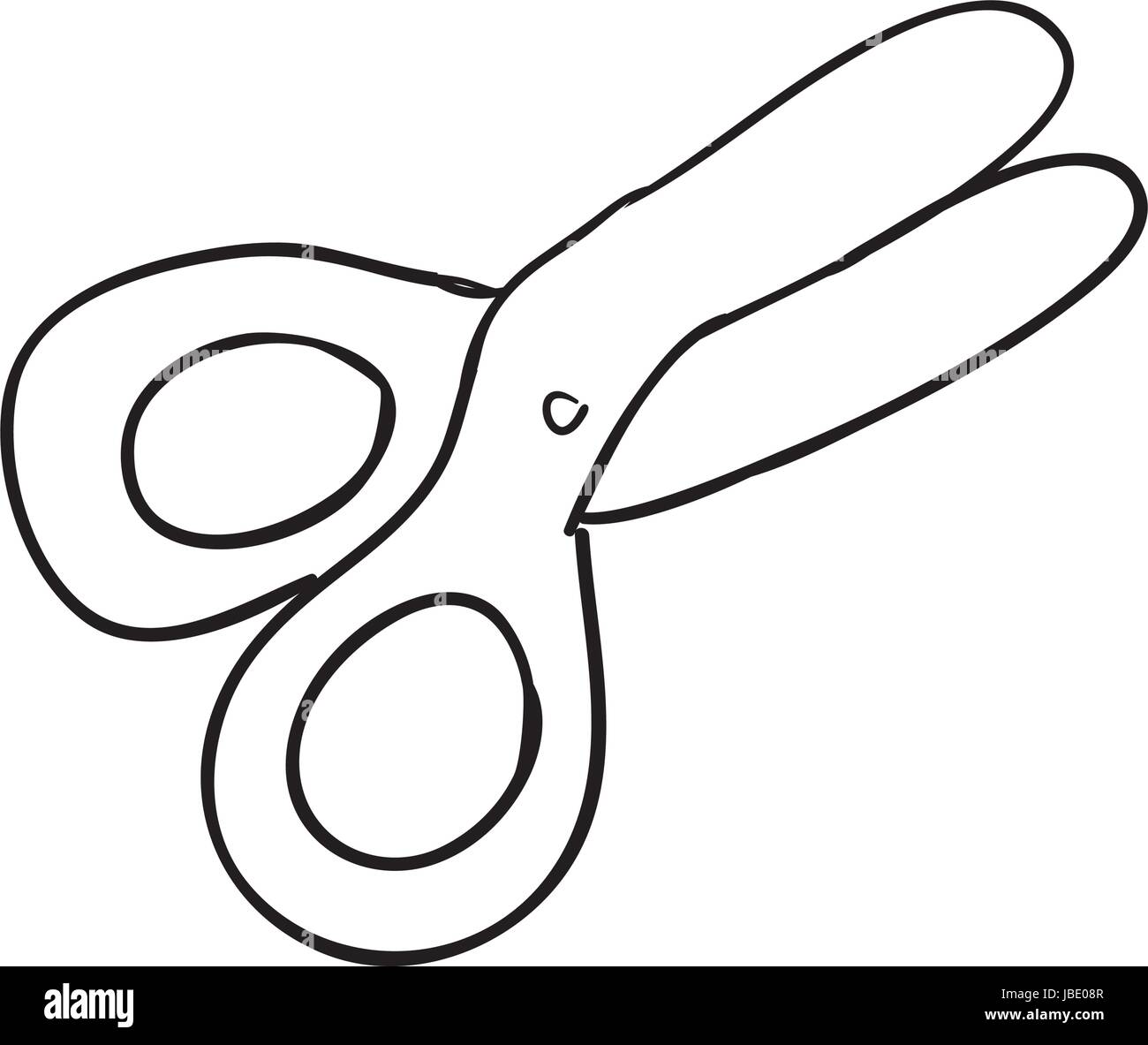 Scissor doodle draw Stock Vector Image & Art - Alamy