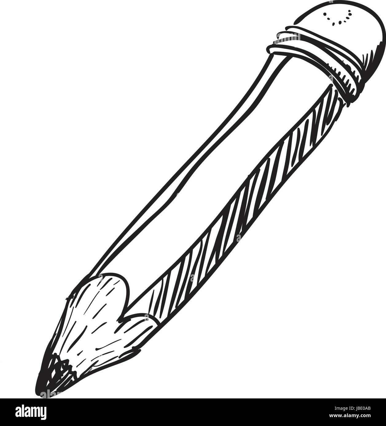 Wooden pencil draw Stock Vector Image & Art - Alamy