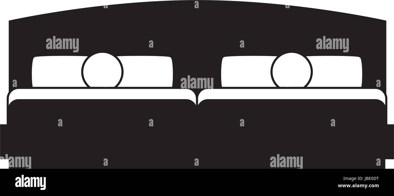 Bed room symbol Stock Vector Image & Art - Alamy