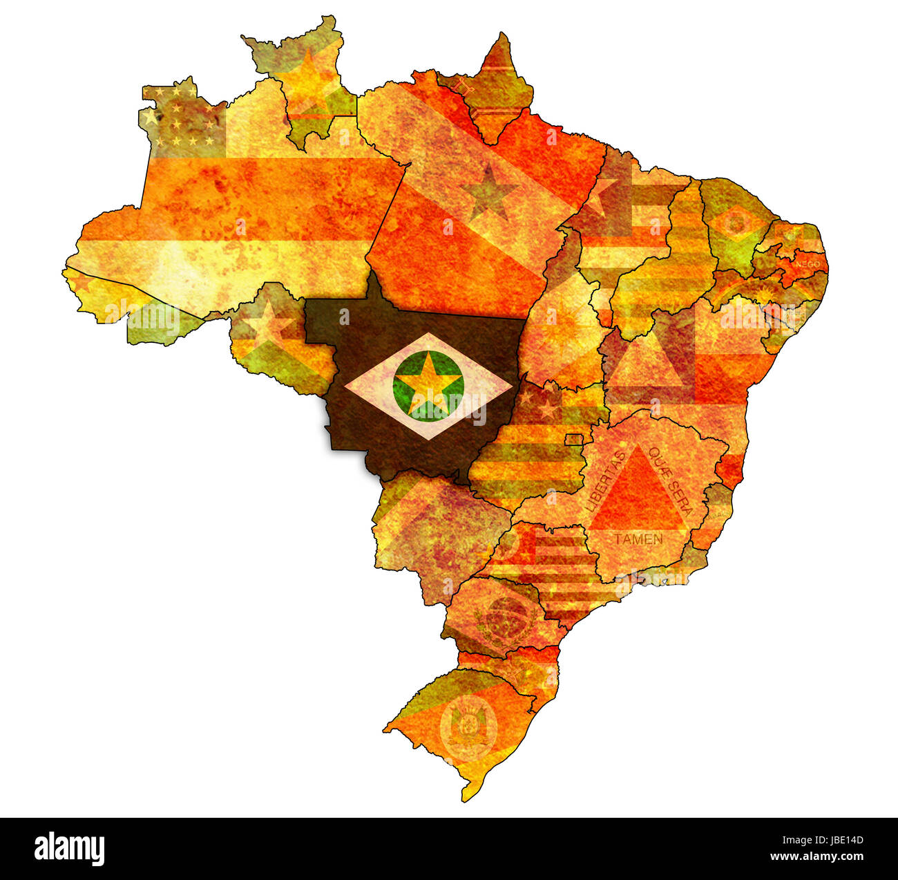 Mato Grosso Plateau Map
