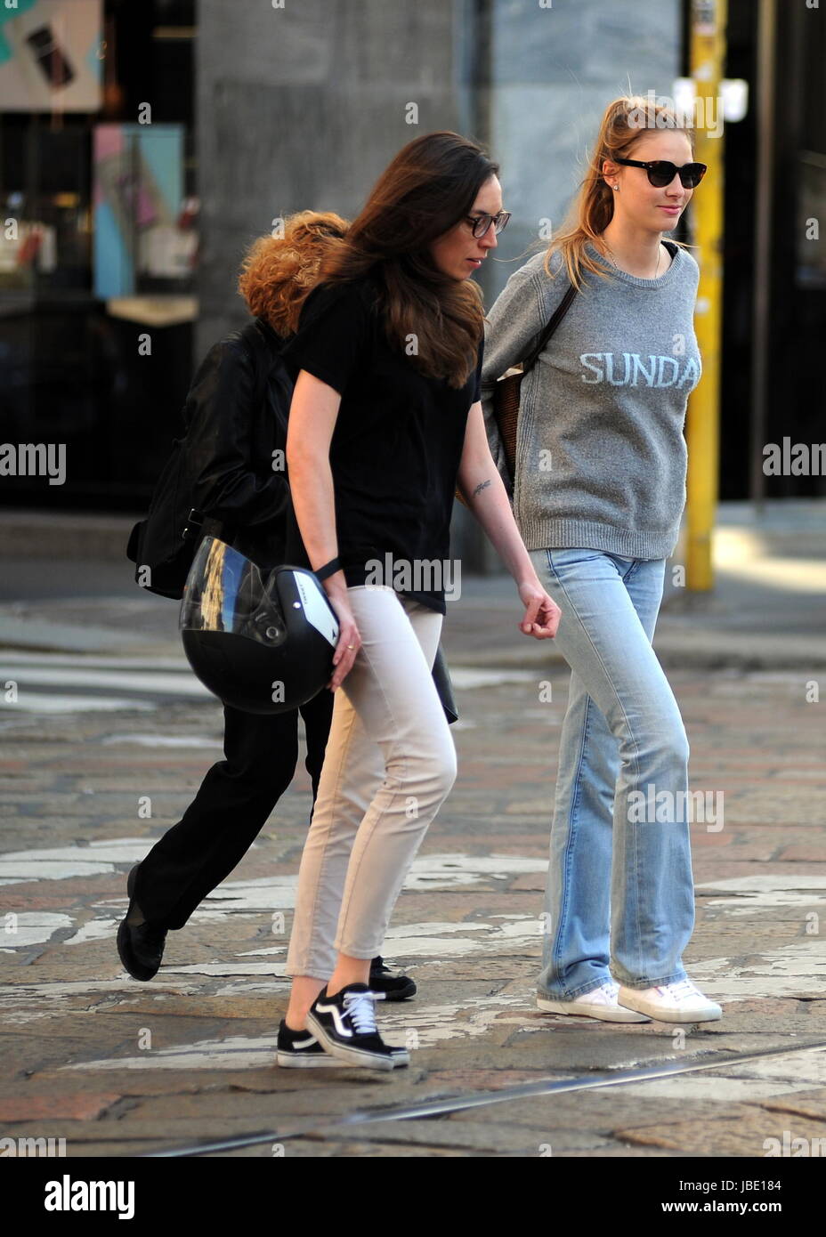 Beatrice Borromeo shopping with a friend in Milan Featuring: Beatrice ...