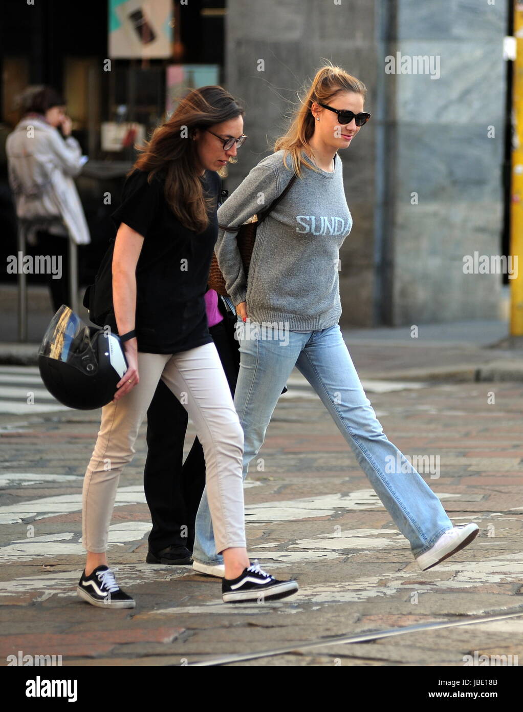 Beatrice Borromeo shopping with a friend in Milan Featuring: Beatrice ...