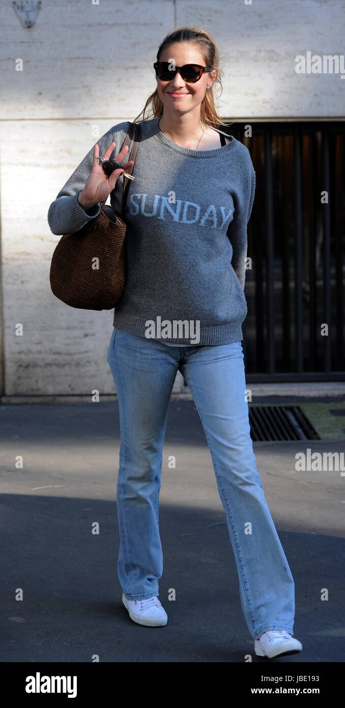 Beatrice Borromeo shopping with a friend in Milan Featuring: Beatrice ...