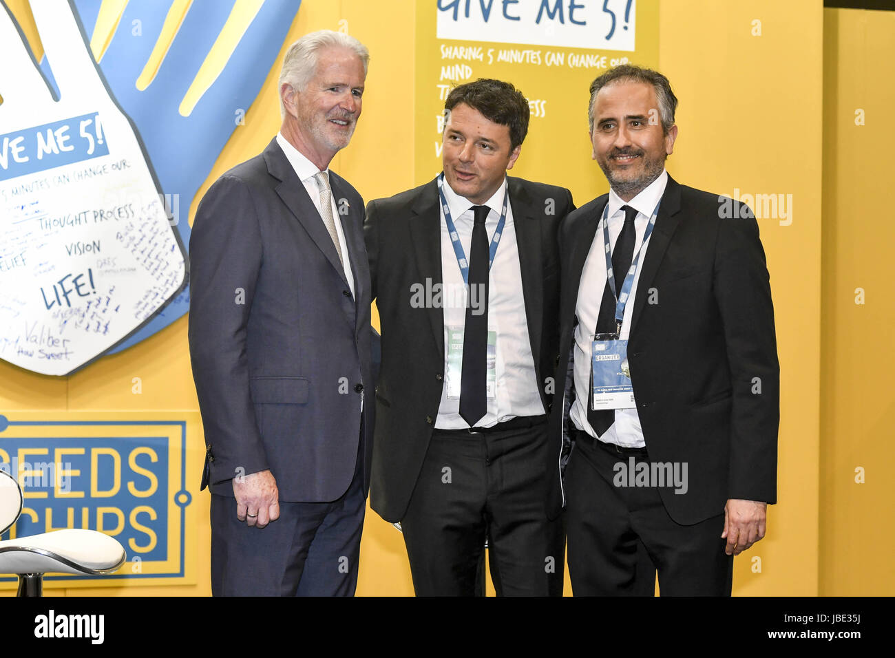 Former Prime Minister of Italy Matteo Renzi attends the Seeds&Chips ...