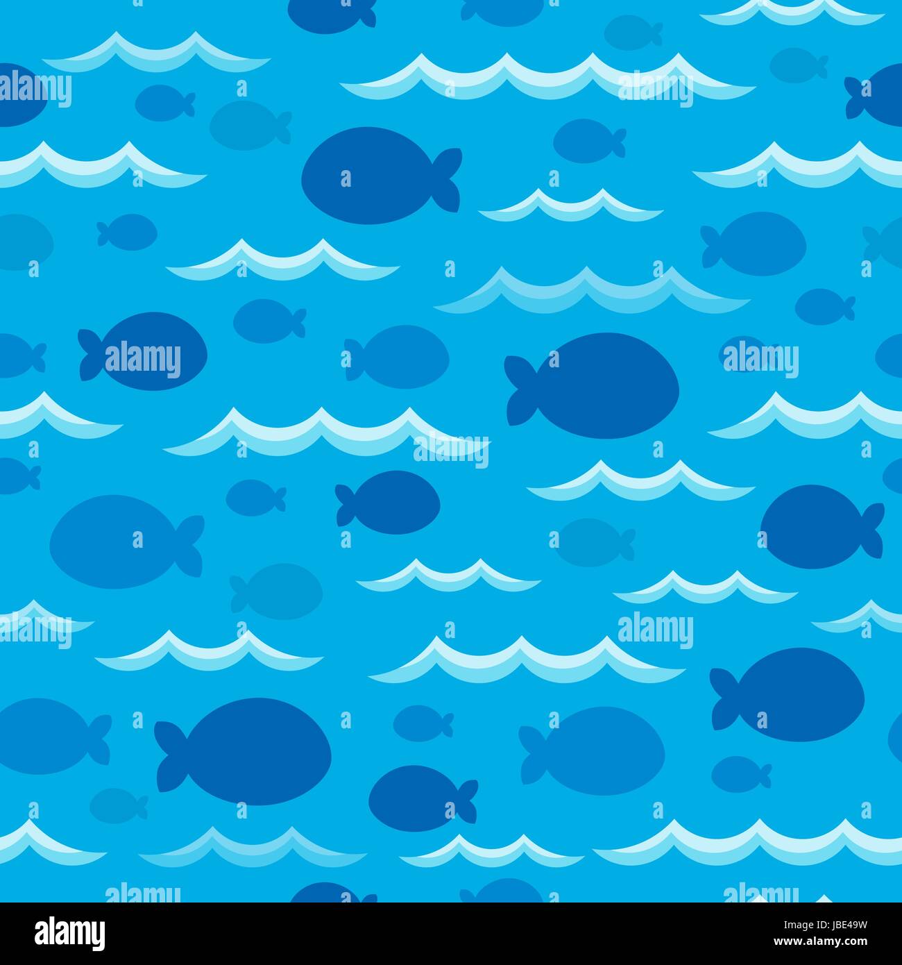 Seamless background fish shadows 1 - picture illustration Stock Photo ...