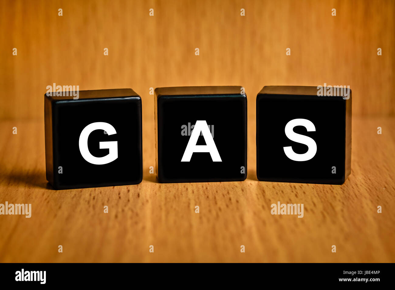 gas text on black block , business concept Stock Photo - Alamy