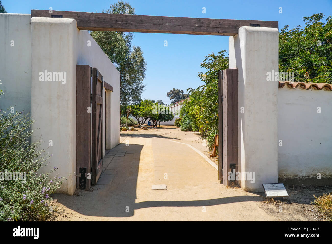 A Gate in San Diego Old Town - Mexican style - SAN DIEGO - CALIFORNIA ...